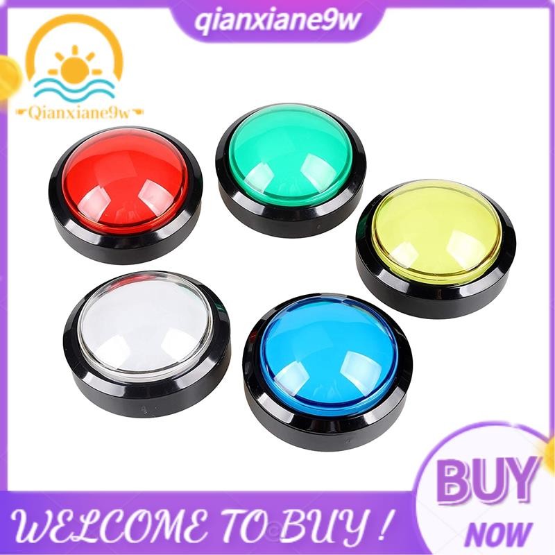 5X Arcade Buttons 60mm Dome 2.36 Inch LED Push Button with Micro-Switch ...