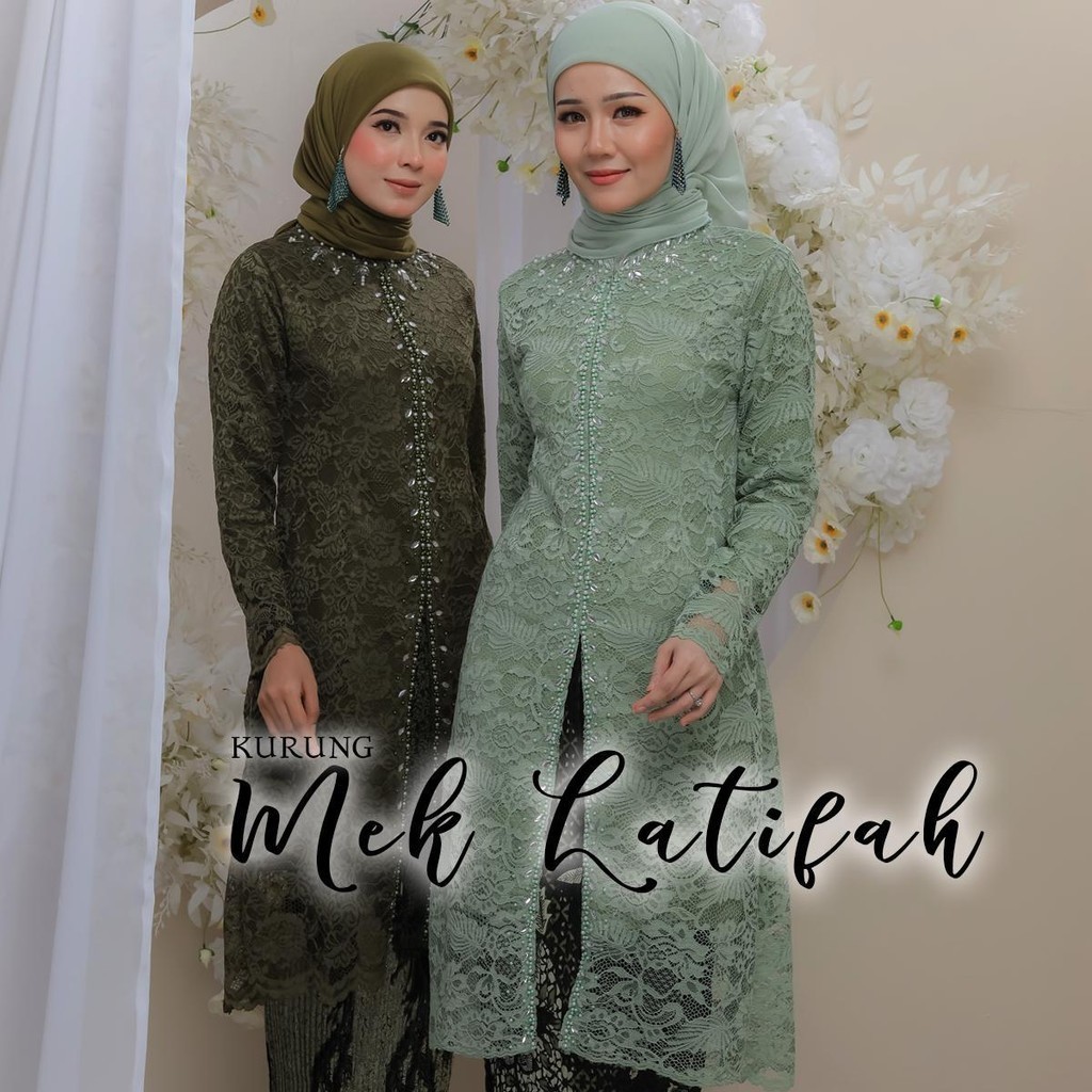 TUNIKMY | KURUNG MEK LATIFAH EXCLUSIVE LACE LABUCI BAJU RAYA VIRAL 2024 ...