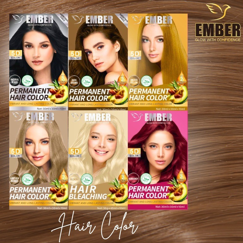 EMBER Hair Dye Color / Perwarna Rambut Halal / Hair Dye Color | Shopee ...