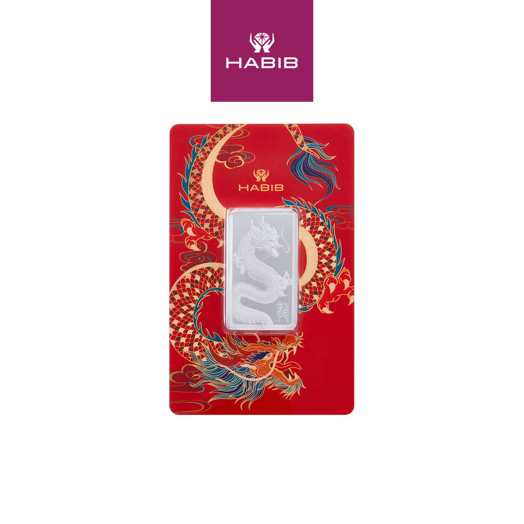 HABIB Year of The Dragon 2024 | 1oz 999.9 Silver Bar (Dragon) | Shopee ...