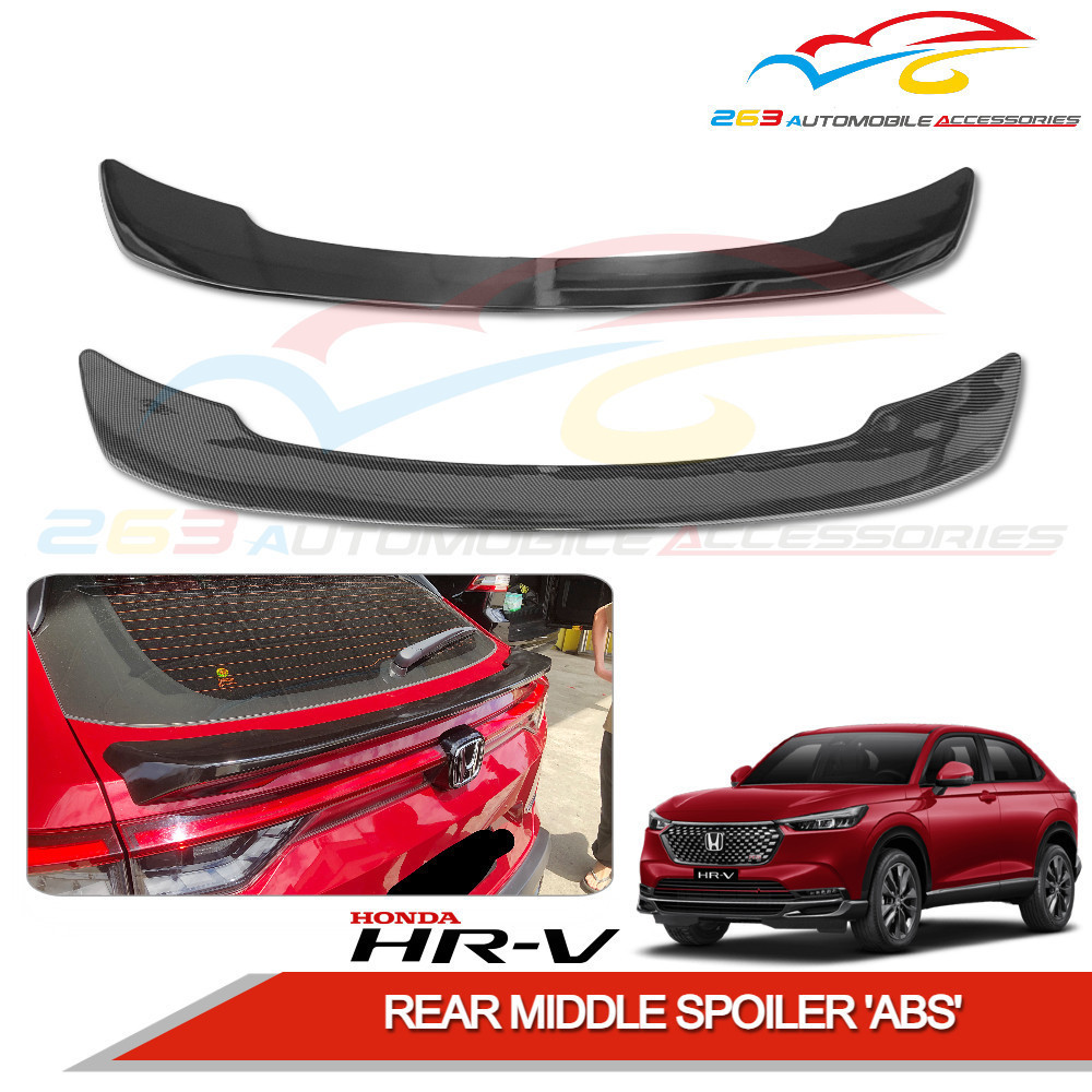 HONDA HR-V HRV 2022-2024 REAR MIDDLE SPOILER 'ABS' (FULL BLACK / CARBON ...