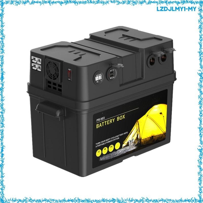 [LzdjlmybeMY] Battery Box Battery Box Waterproof Portable RV Battery ...