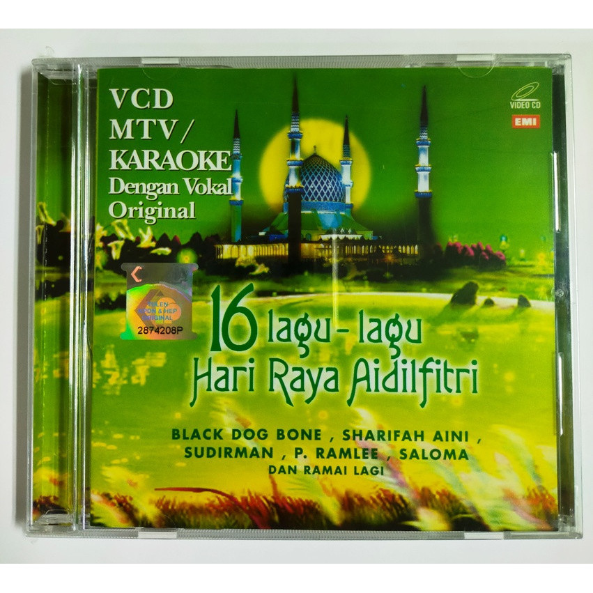 Hari Raya Album - 16 Lagu-Lagu Hari Raya Aidilfitri VCD Karaoke Vokal Original Black Dog Bone ...
