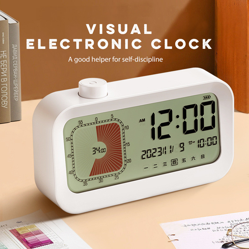 LCD Visual Desktop Clock Multifunctional Children's Learning Timer ...