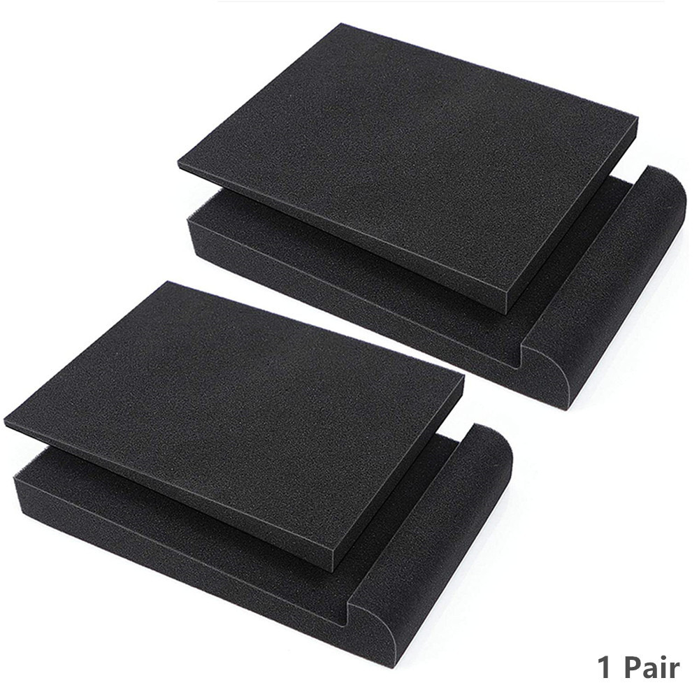 1 Pair 30x20x4.5cm Studio Monitor Isolation Speaker Riser Foam Pads for ...