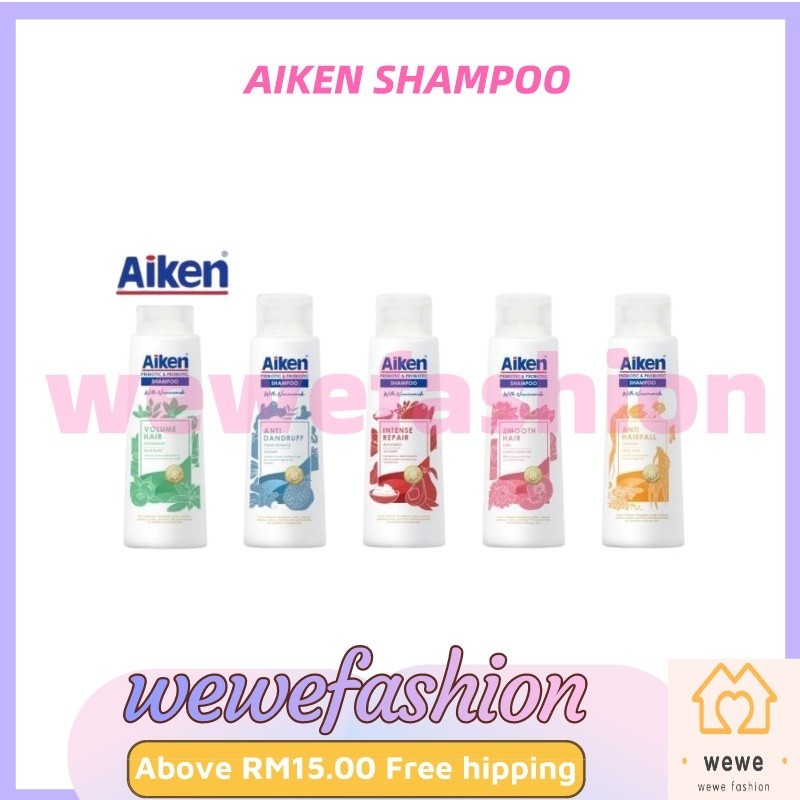 Aiken Shampoo Prebiotic & Probiotic -350g [Anti Dandruff / Anti ...