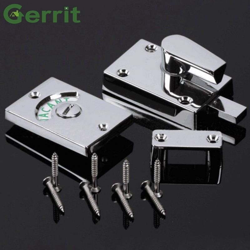 Privacy WC Latch Vacant Engaged Door Lock Toilet Shower Cubicles ...