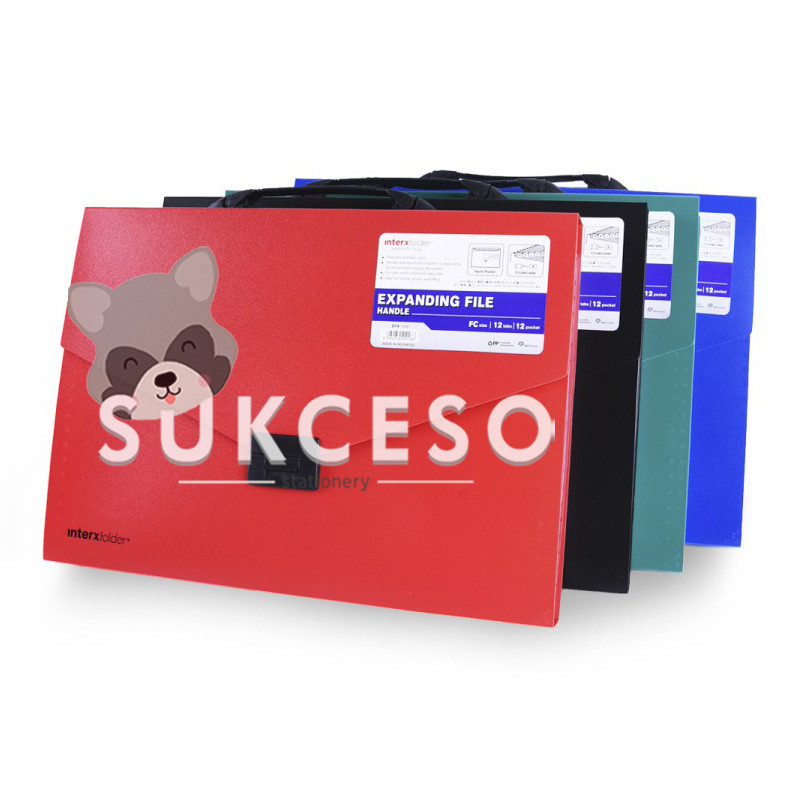 Inter X Expanding File EFX 100F With Handle/Document Storage Map ...