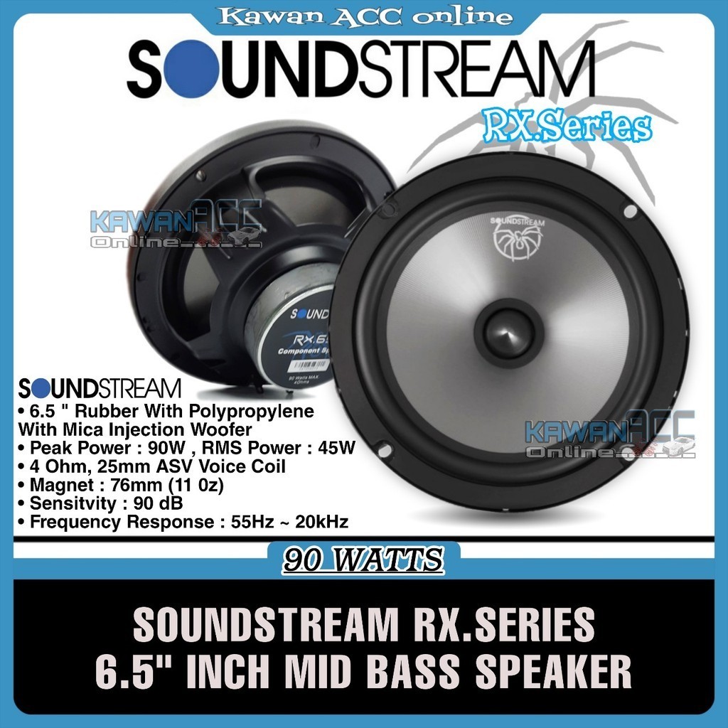 SOUNDSTREAM RX Series 6.5 inch Mid Bass Speaker | Shopee Malaysia