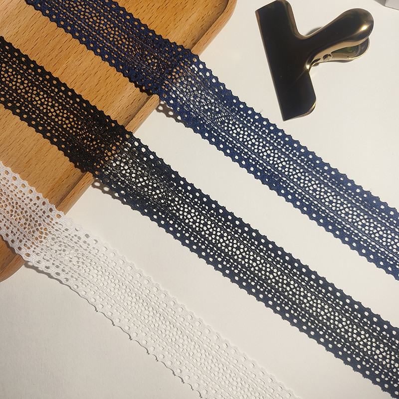 1 meter Elastic hollow border lace fabric clothing DIY handmade ...