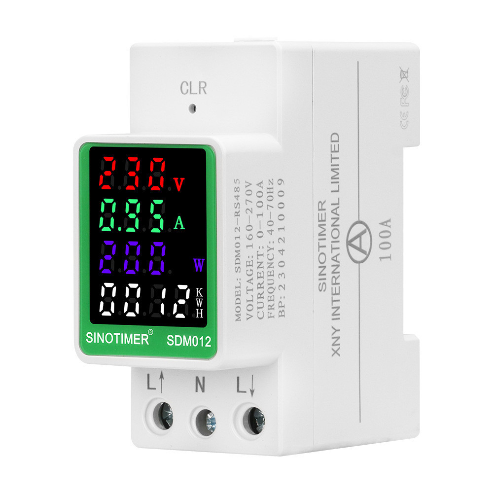 4 In1 AC 110V 220V 100A Voltage Current KWH Electric energy monitor ...