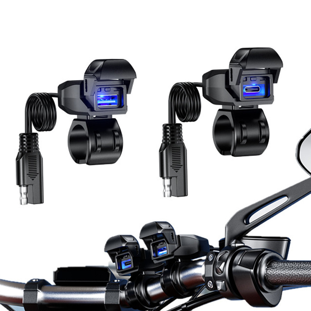 Motorcycle USB Charger SAE To USB Adapter Waterproof DC 9V-24V ...