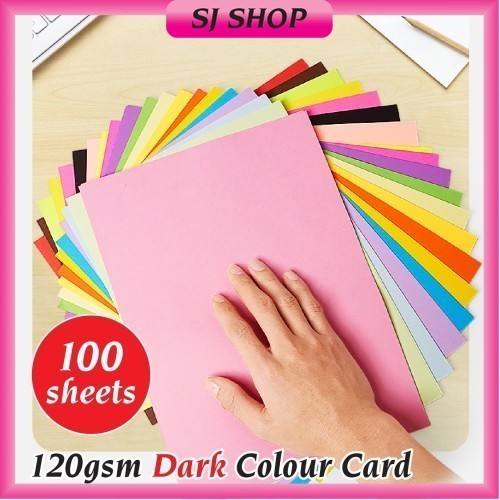 A4 120gsm 2 Sheet Card | Dark Colour | Colour Card | Color Card ...