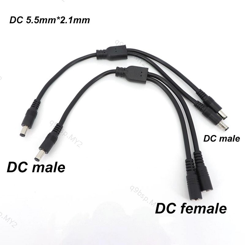 19V 24V 12v 2 way DC 1 male to 2 male female Splitter connector 10A ...