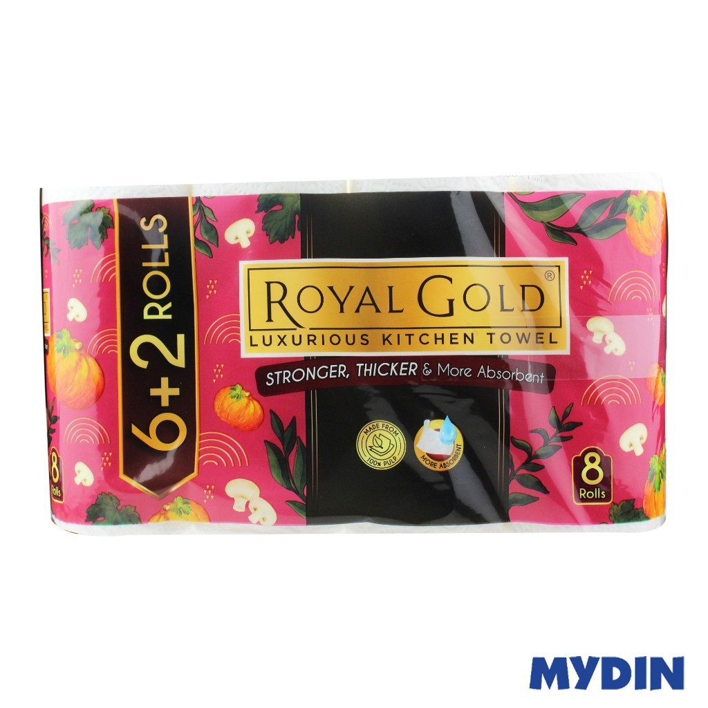 Royal Gold Kitchen Towel (50's x 8 rolls) | Shopee Malaysia