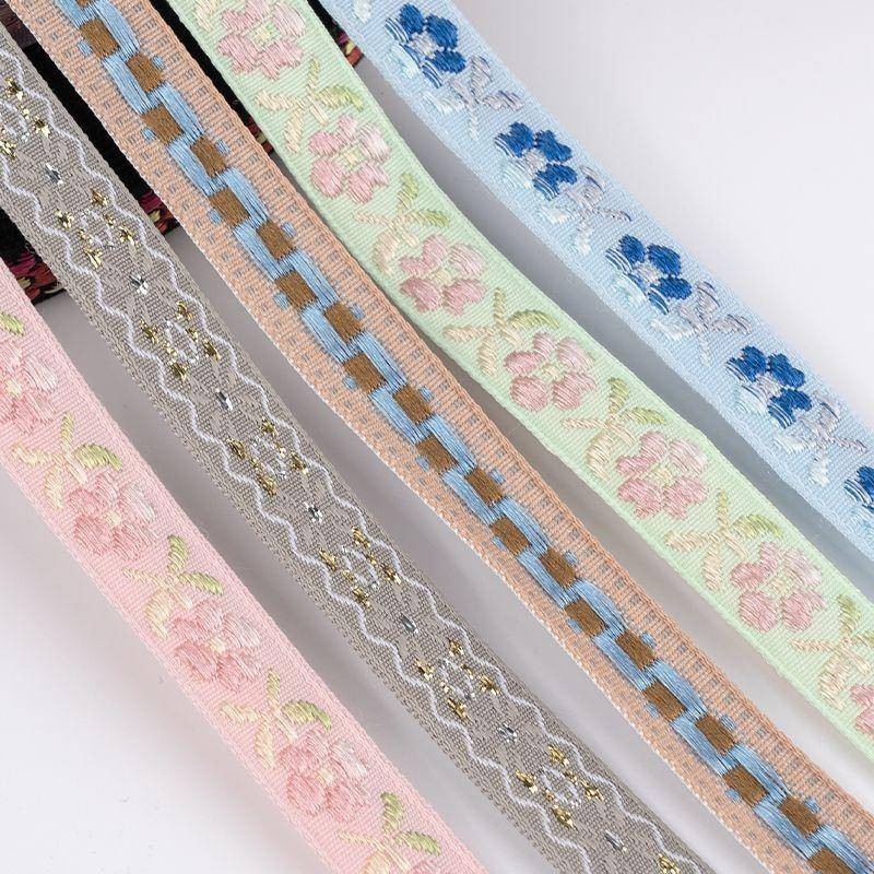 5M Chinese style ribbon fabric lace embroidery Traditional ethnic style ...