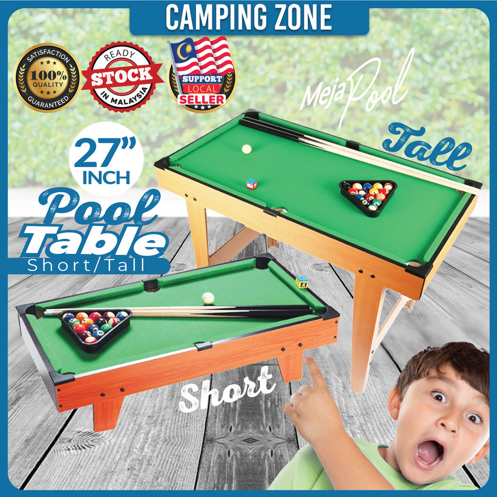 69cm Tall / Short Feet Pool Table Mini Billiard Table Set Board Games ...
