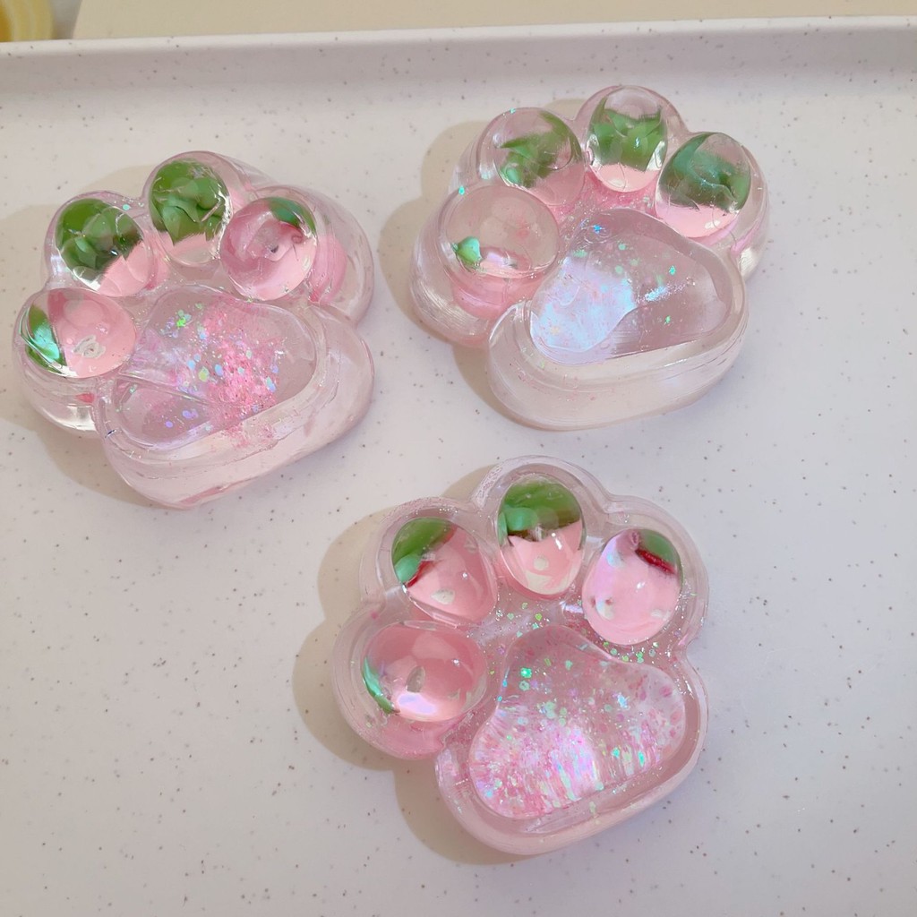 Fidget Squeeze Toys Squishy Toys Slime Stress Relief Strawberry cat ...