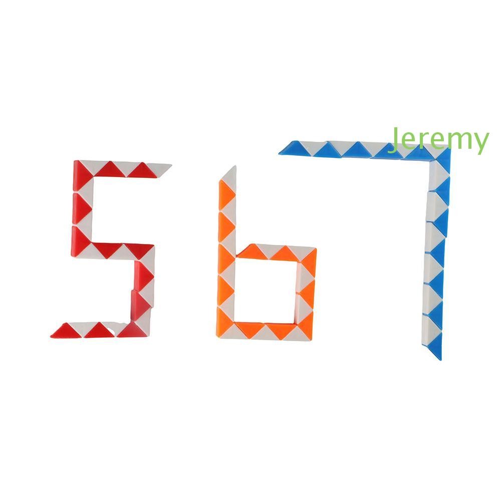 JEREMY1 24 Speed Magic Snake Ruler, Transformable Cube Detachable Magic ...