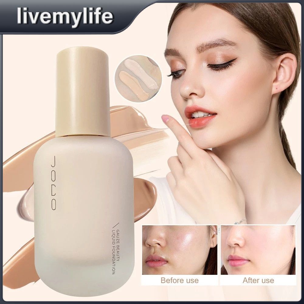 JOCO Foundation Liquid Tinted Sunscreen Long-lasting Makeup Face Full ...