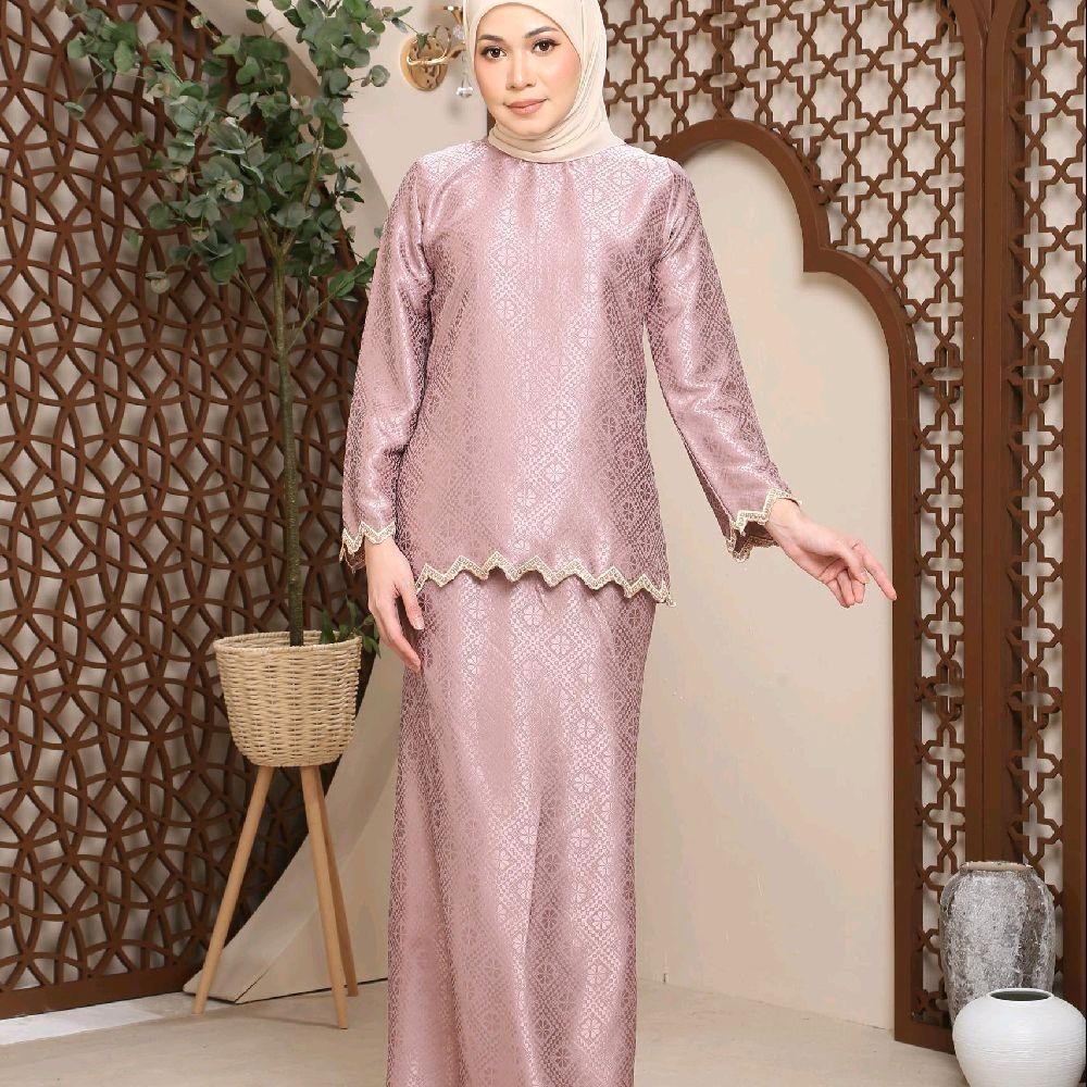 Kurung Mini Ella Jacquard Silk Sulam | Shopee Malaysia