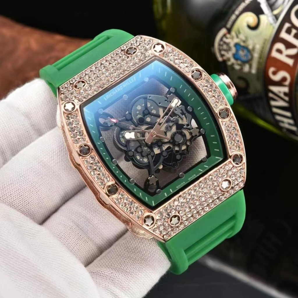 Richard Light Luxury Barrel Type Trendy Mechanical Style Wrist Watch ...