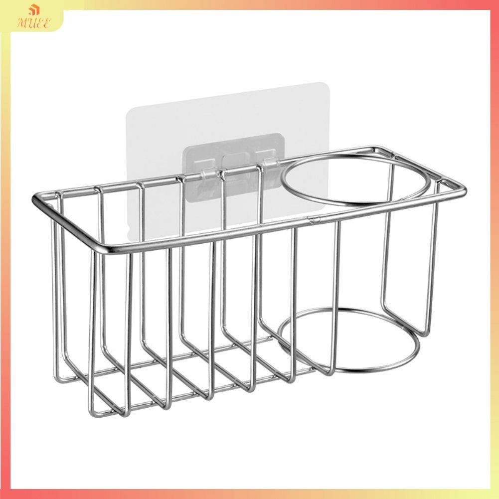 Stainless Steel Sink Rack Kitchen Storage Basket For Sink Easy Access ...