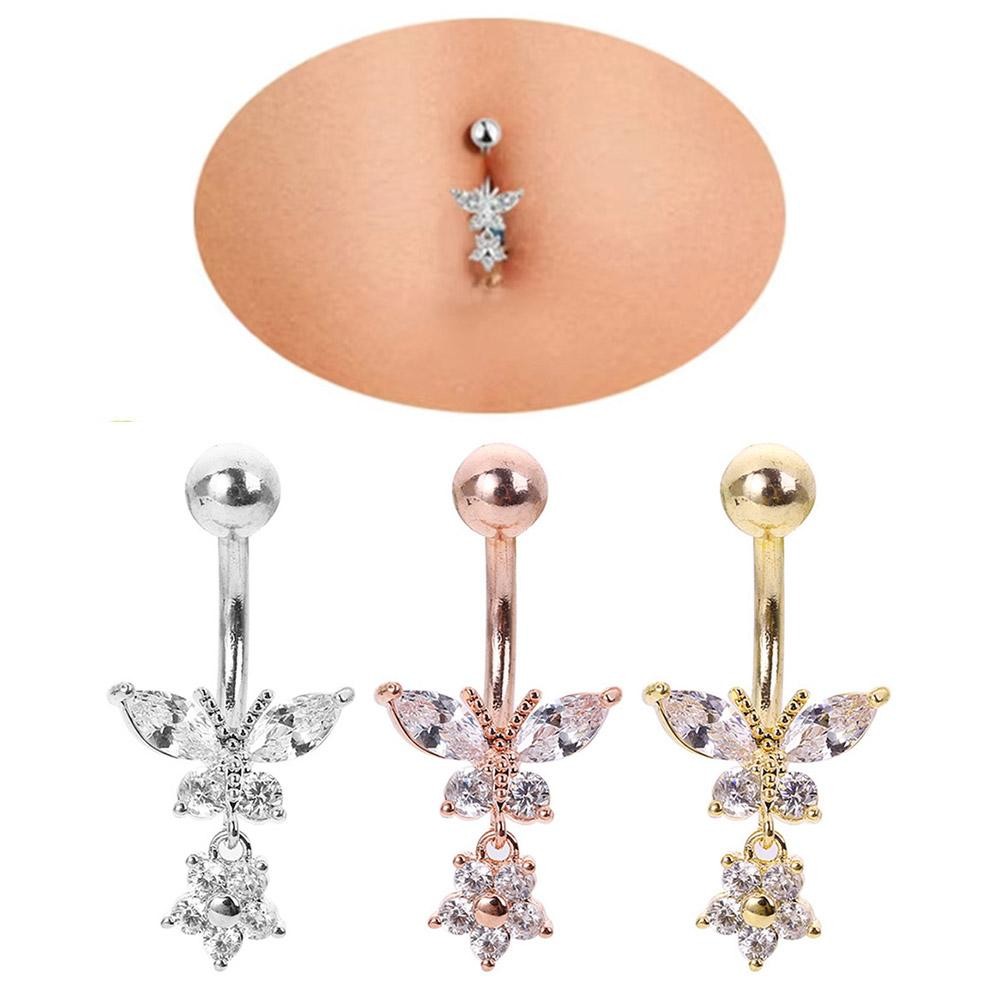 Simple Drop-shaped Belly Button Buckle Non-puncture Navel Ring For ...
