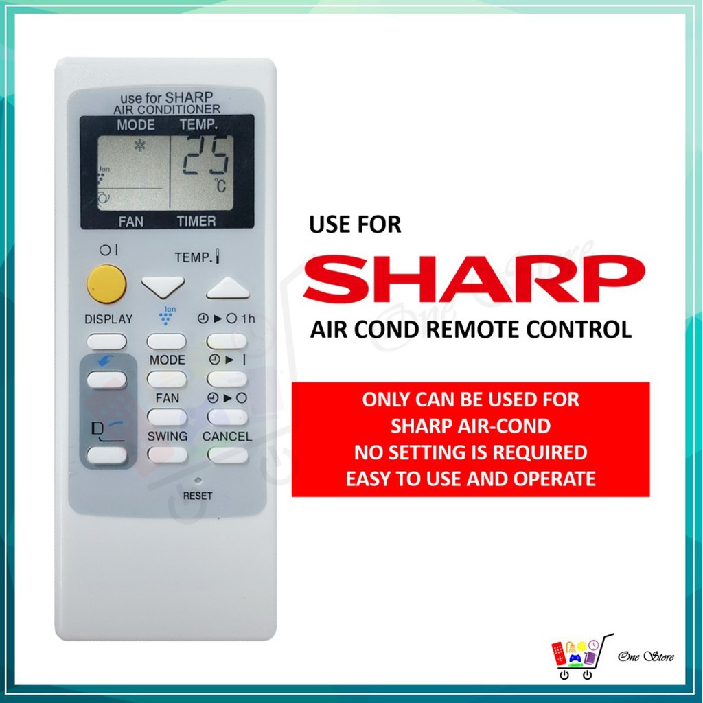 Sharp Aircond Air Conditioner Air Cond Remote Control | Shopee Malaysia