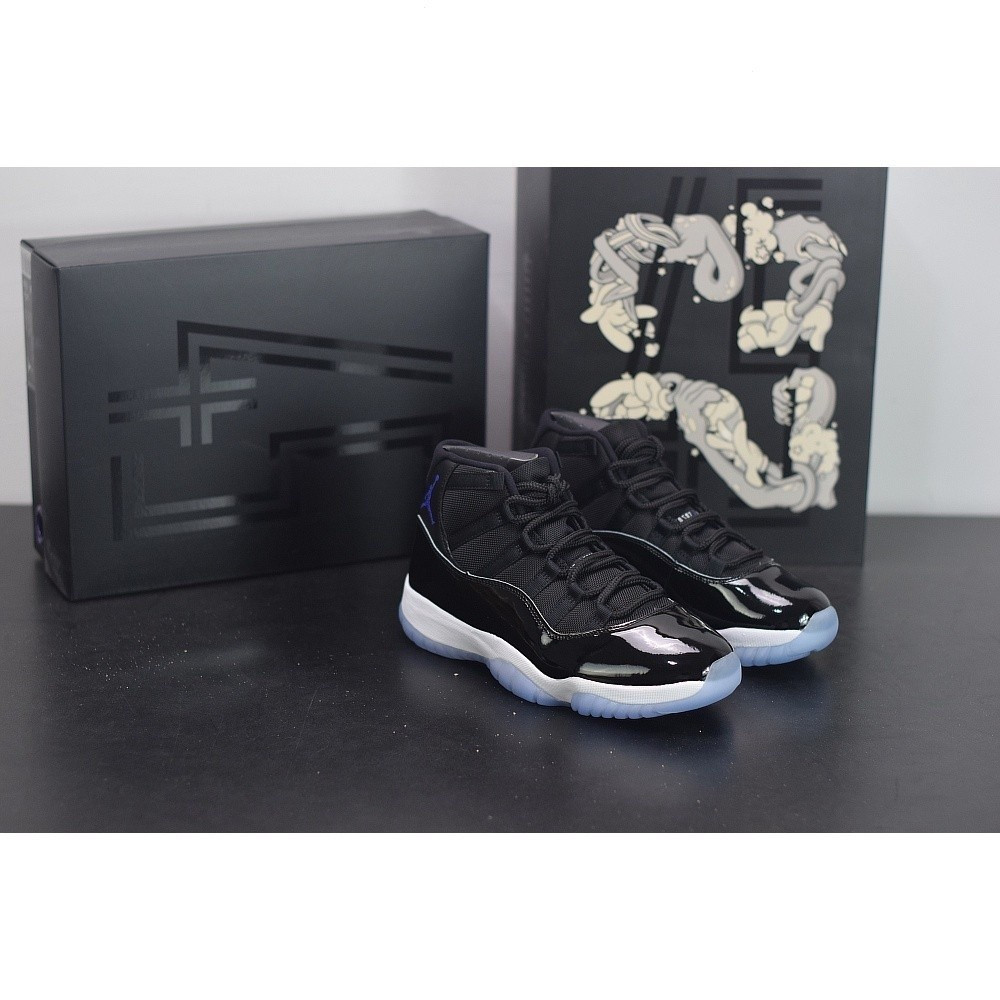 Air Jordan 11 "Space Jam" Hitam/Concorde-Putih Kasut Bola Keranjang ...