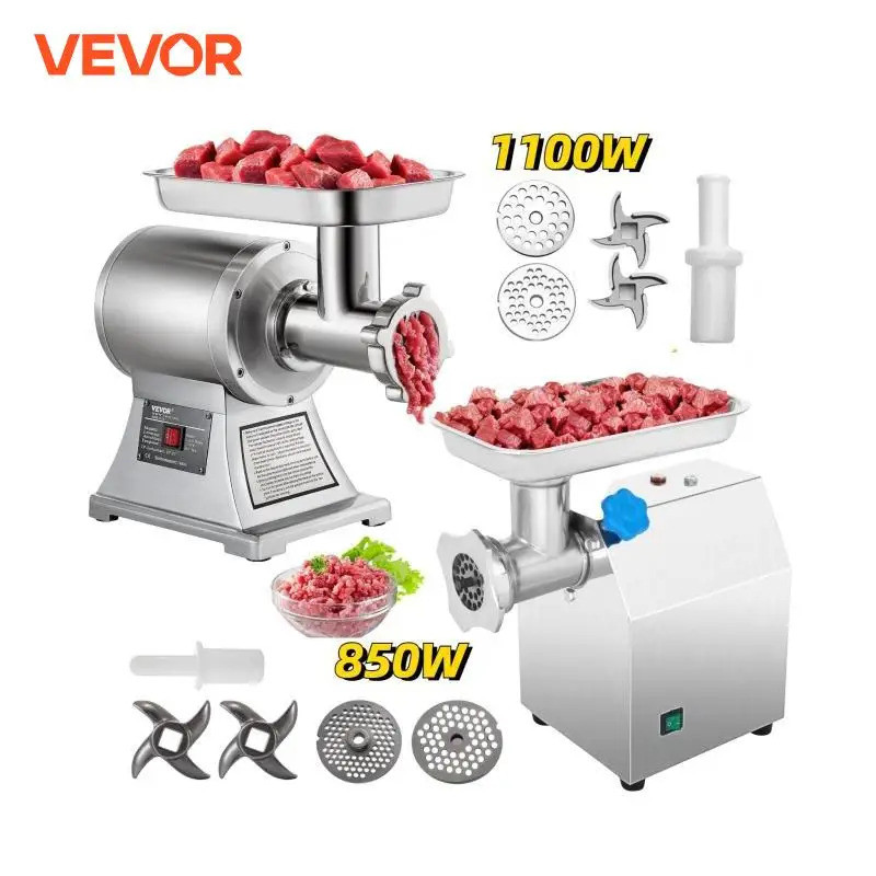 VEVOR 122 Kg/H 250 KG/H Electric Meat Mincer Chopper Heavy Duty Food ...