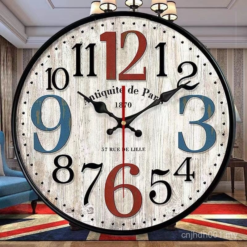 Shopee Shopee Official American Wall Clock Wall Wall Wall Clock Hair ...