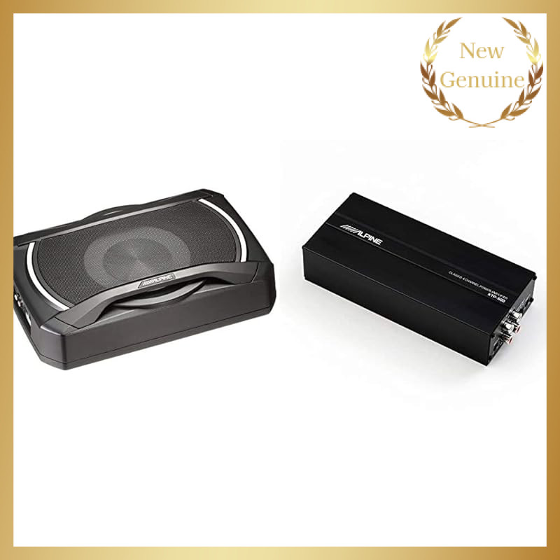 Alpine Powered Subwoofer 20cm Under-Seat Installation Model SWE-1080 ...