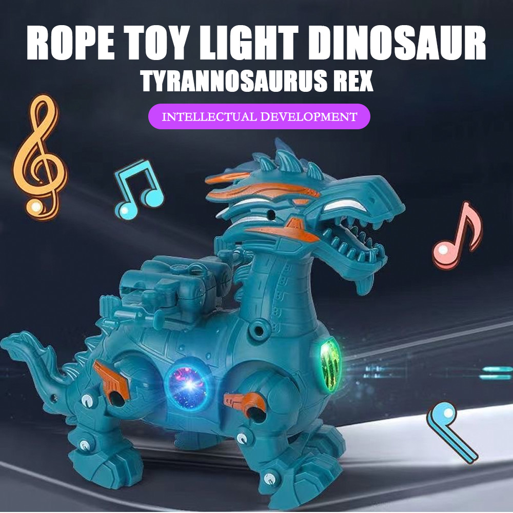 Remote Control Walking Dinosaur Electric Toy With Sound and Light ...