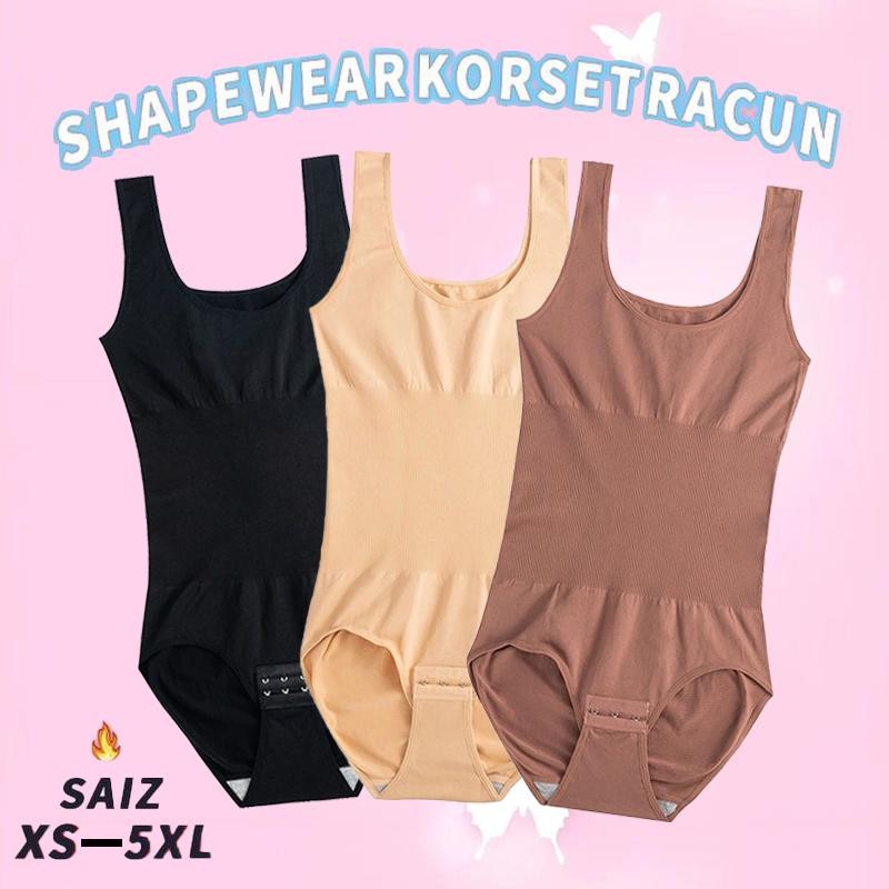 [XS-5XL] Plus Size Women Magic Shapewear Korset Corset Bodysuit ...