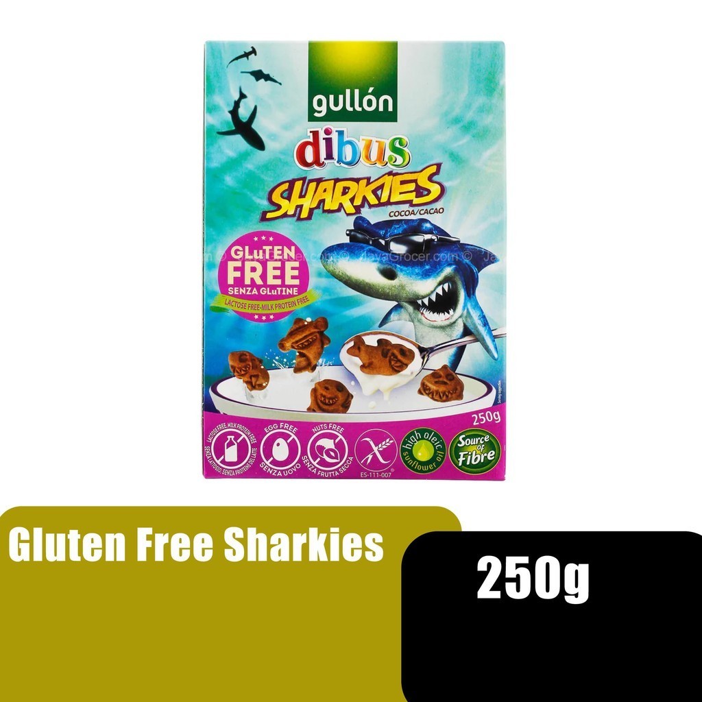 Gullon Dibus Gluten Free Biscuits For Kids - Sharkies 250g biskut baby ...