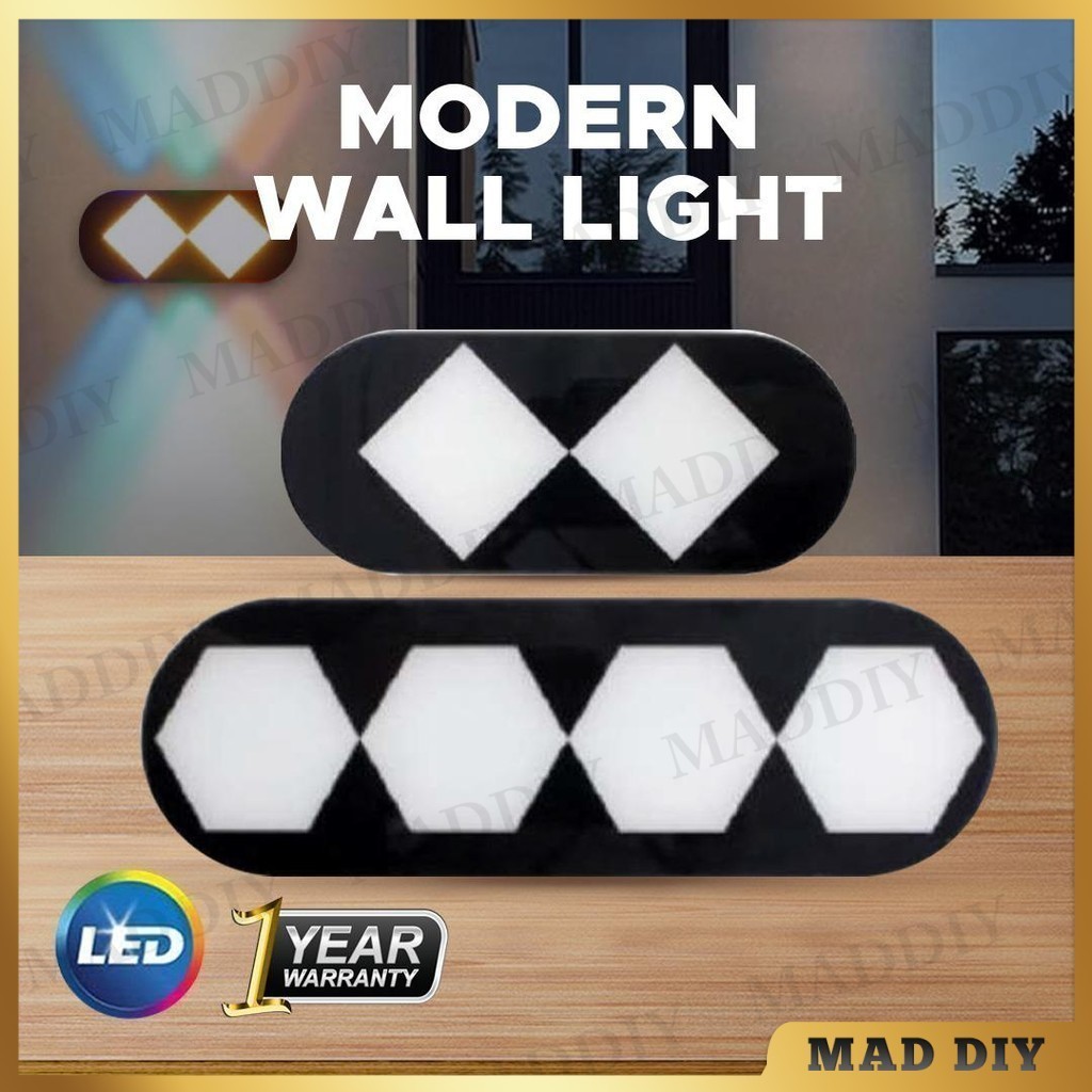 WARM WHITE + RGB MULTI COLOR UP DOWN LED WALL LIGHT STYLE EFFECT LED ...
