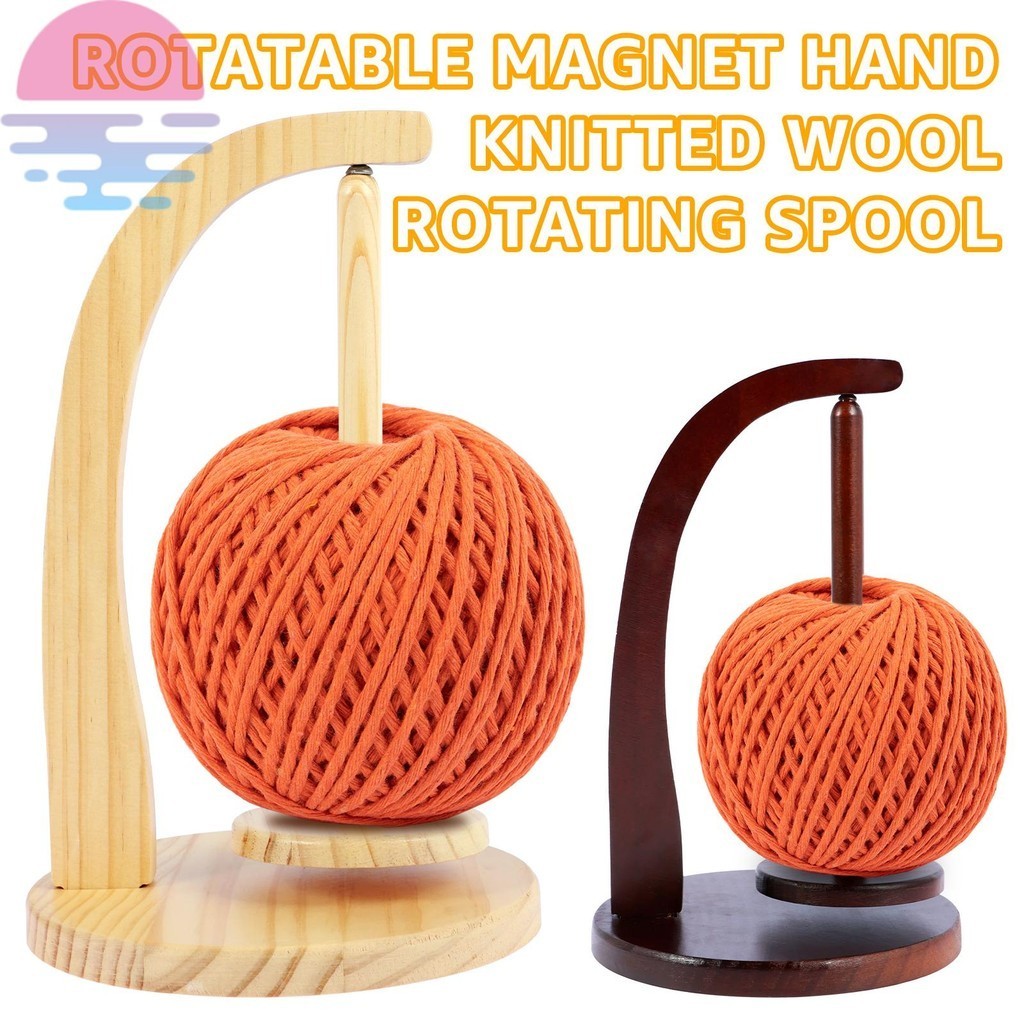 Yarn Holder Wooden Yarn Spinner Sewing Spindle Thread Holder Stable ...