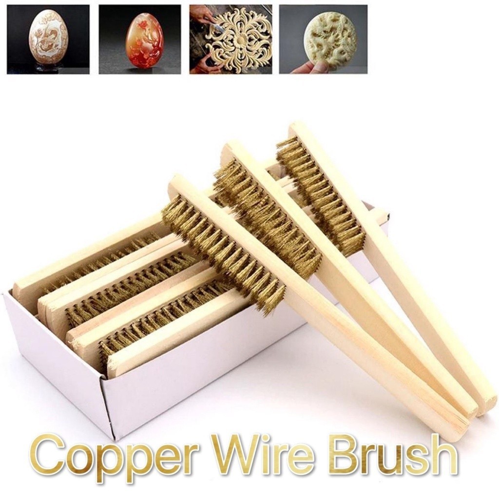 Brass Wire Brush Berus Besi Wayar Tembaga Karat / Stainless Steel ...