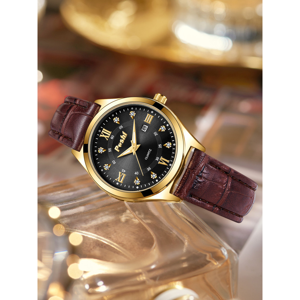 POSHI Jam Tanggan Perempuan Waterproof Fashion Korean Quartz Watch for ...