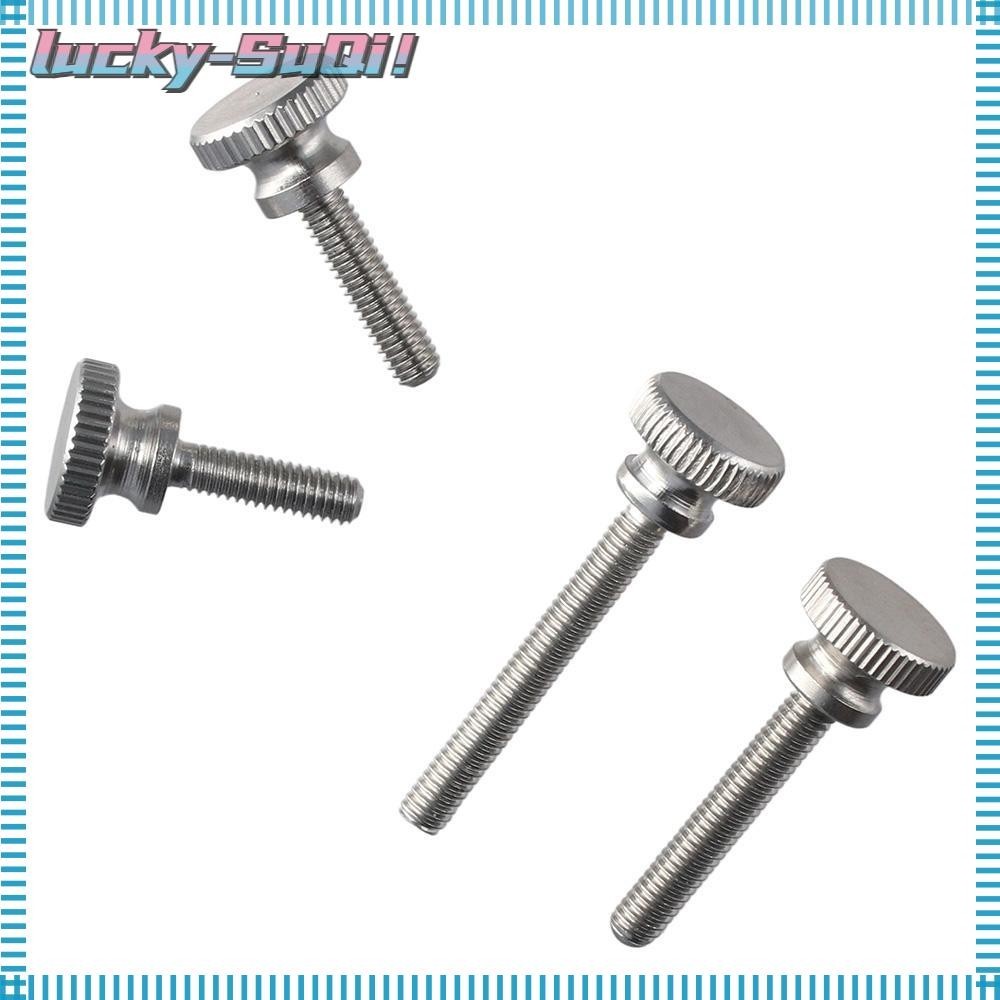 Lucky Suqi 2pcs Knurled Thumb Screws 304 Stainless Steel M4 Hand