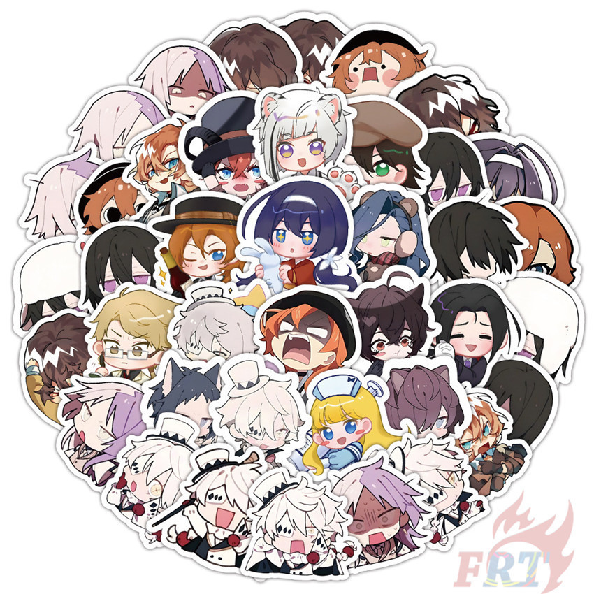 60Pcs/Set Q Bungo Stray Dogs Series 01 Stickers Fashion DIY Decals ...