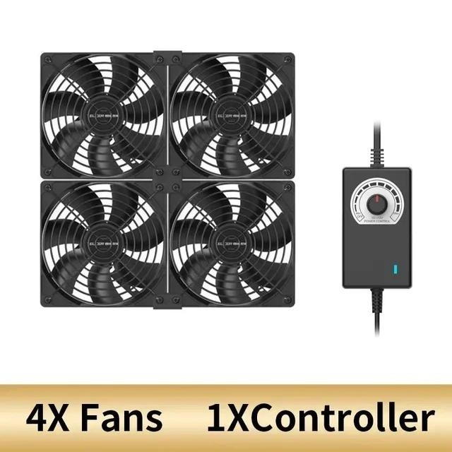 3000RPM Cooling Fan with Controller 120mm 12V 220V Router Fan Cooling ...