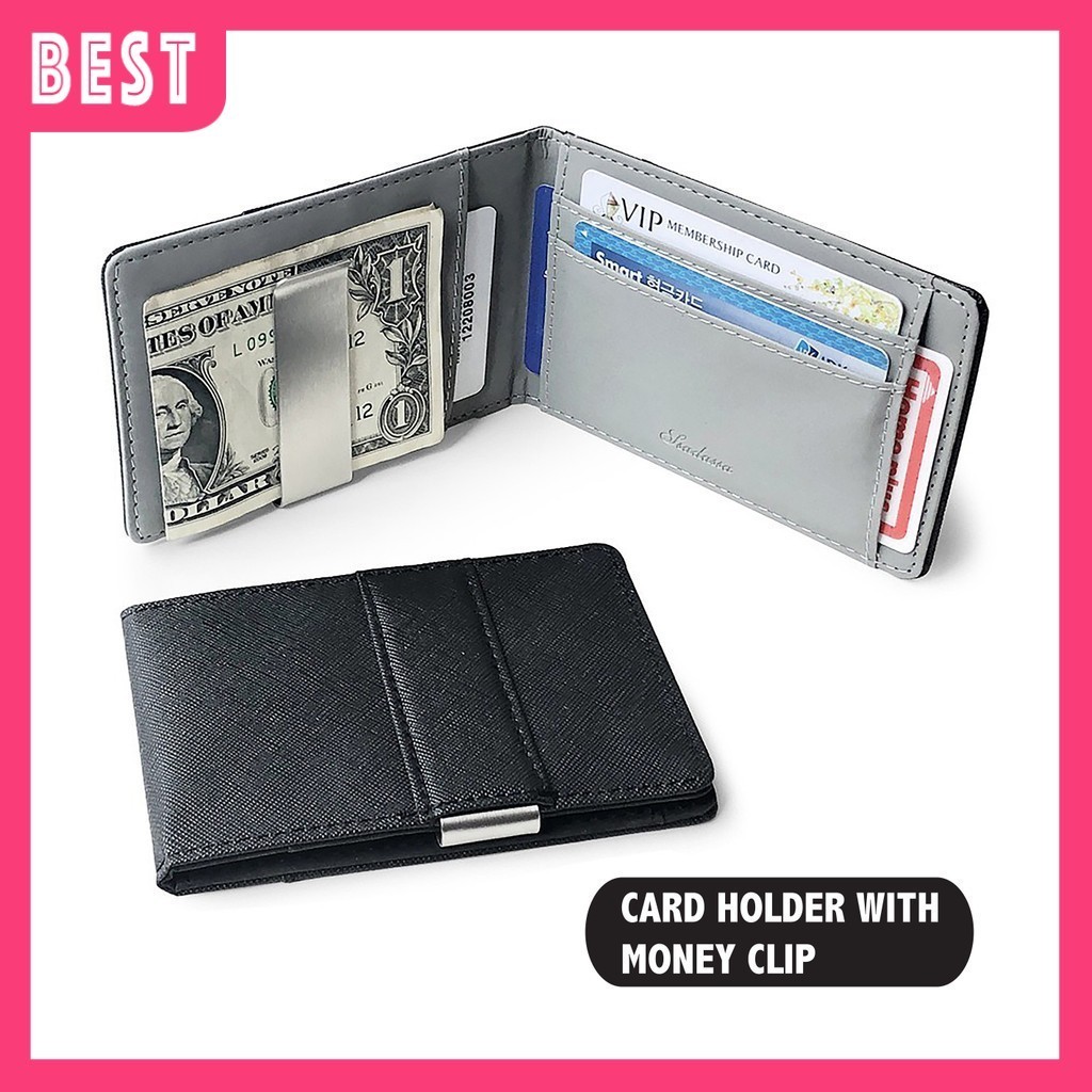 B190 Cash Clip Dompet men wallet lelaki mini dompet mini lelaki Bifold ...