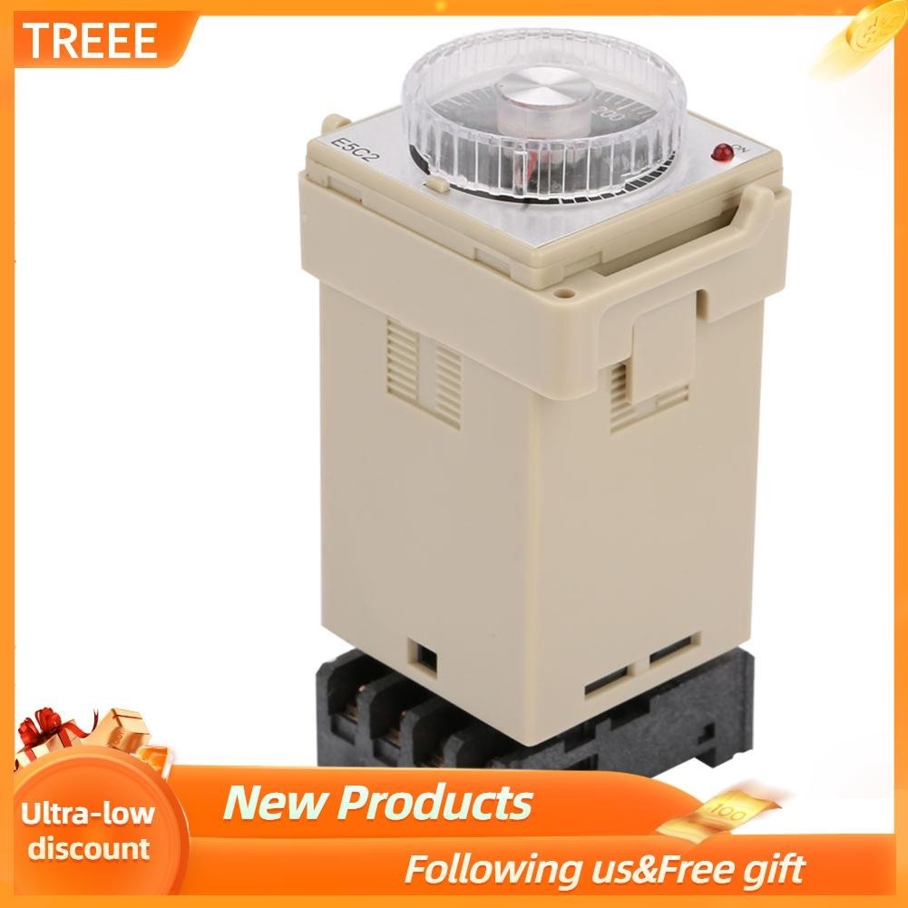 Treee E5C2-R Analog Dial Temperature Controller Din rail Type Control ...