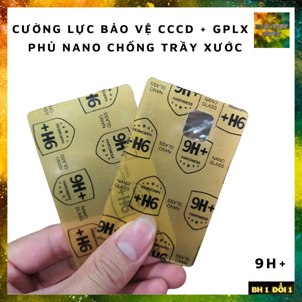 Toughened sticker to protect citizen identification card and driver's ...
