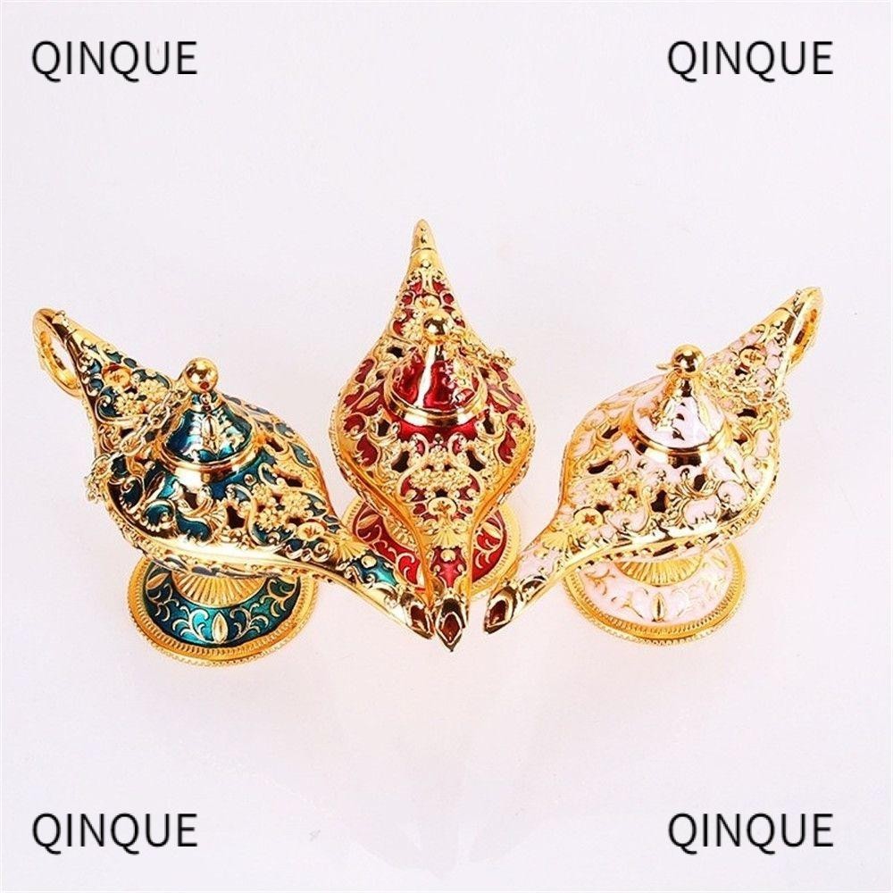 QQIN Aladdin Lamp Craft Zinc Alloy Props Wishing Light | Shopee Malaysia