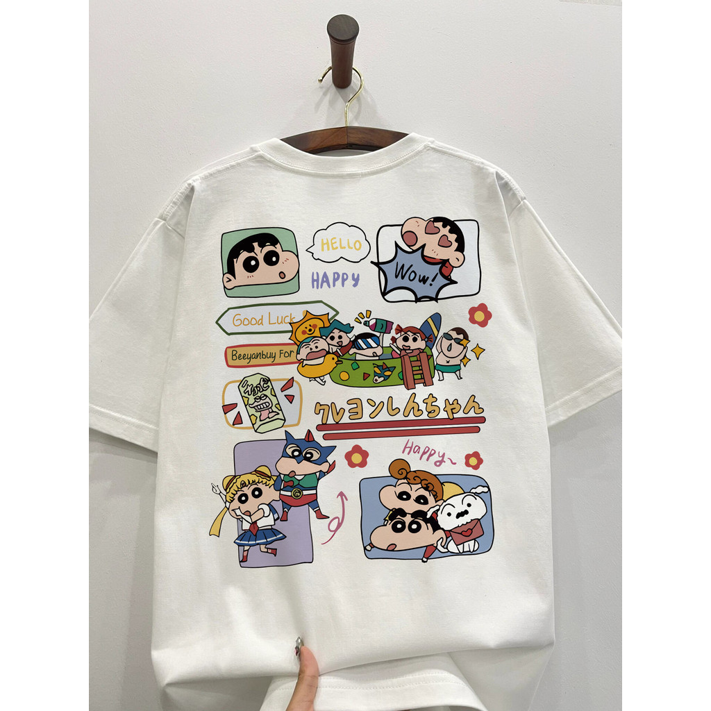 Nuziro (3 day delivery) Cartoon Shin chan print oversize Japanese anime ...