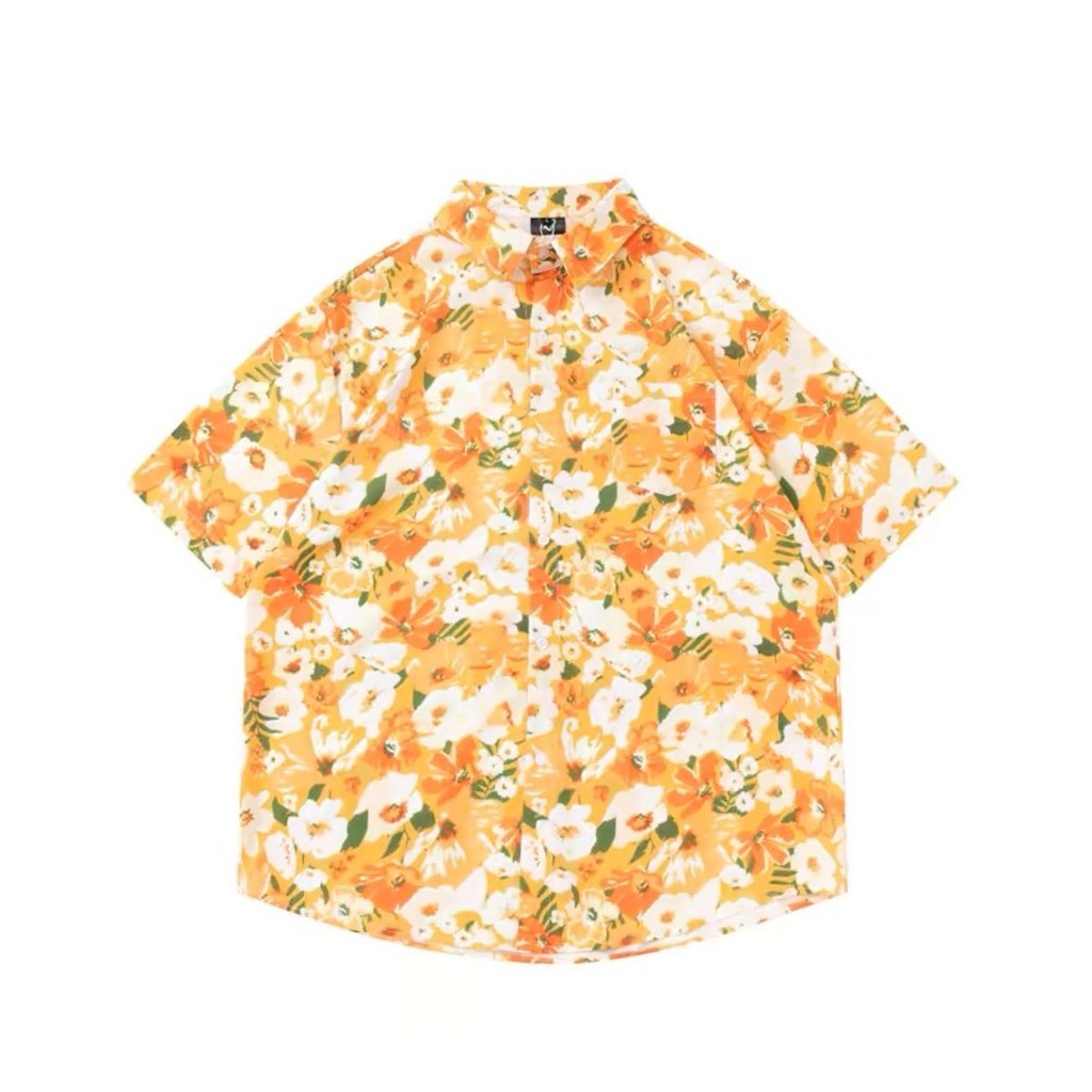 Songkran Shirt Flower Pattern Comfortable To Play With Water Soft And ...