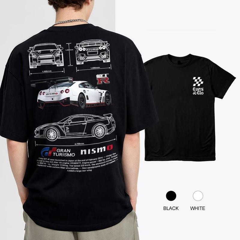 Siri kereta sukan mewah, Nissan GT-R NISMO, kereta hitam putih dan Clo ...